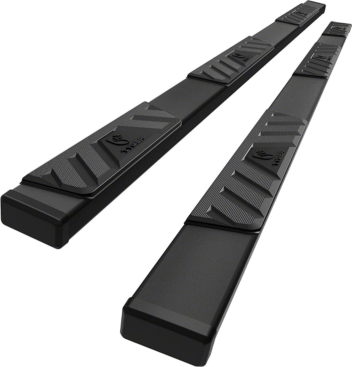 RAM 1500 5-Inch Riser Wheel-to-Wheel Running Boards; Black (19-25 RAM ...