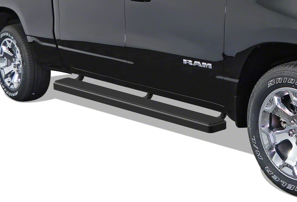 RAM 1500 6-Inch iStep Running Boards; Black (19-25 RAM 1500 Crew Cab ...