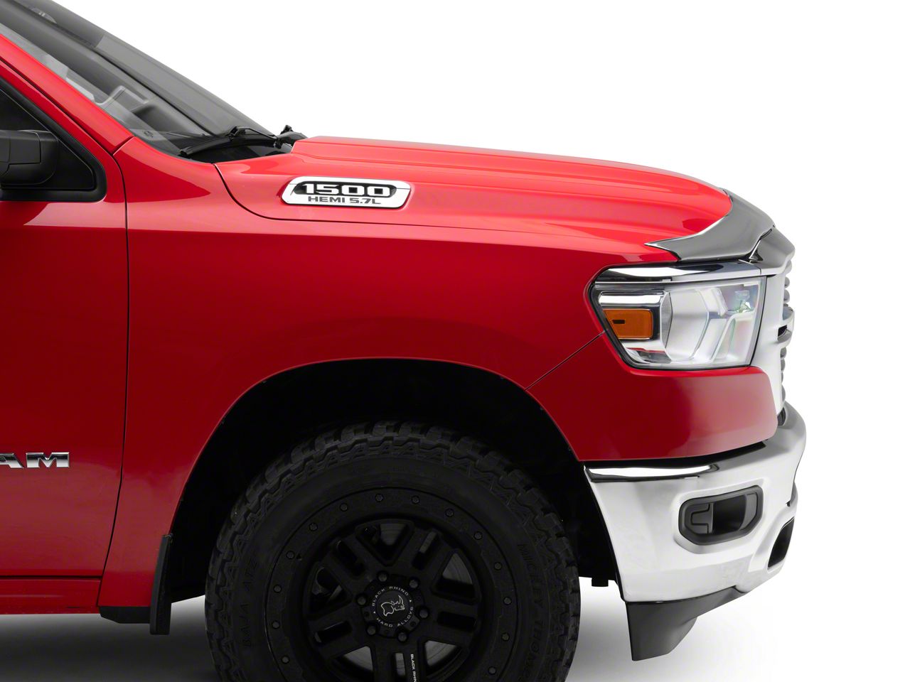 RAM 1500 Aeroskin Hood Protector; Chrome (19-25 RAM 1500, Excluding ...