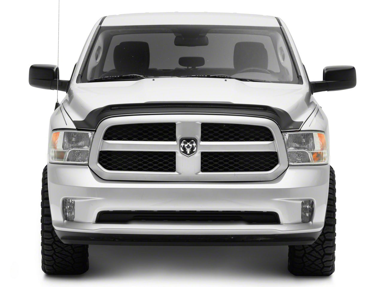 RAM 1500 Aeroskin LightShield Hood Protector; Black (09-18 RAM 1500 ...