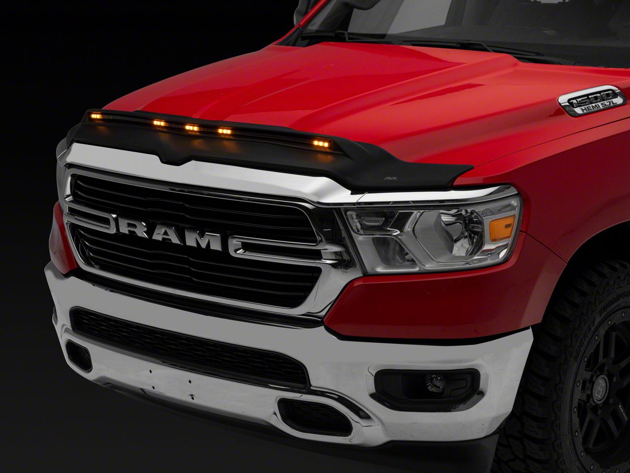 Aeroskin LightShield Hood Protector Black 19 25 RAM 1500 Excluding Rebel RHO TRX