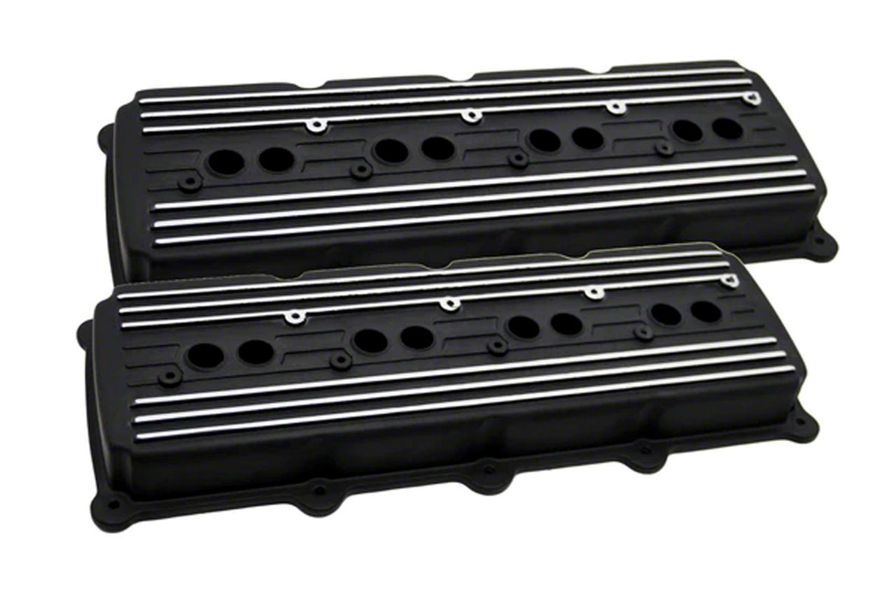 RAM 1500 Aluminum Valve Covers; Black (05-24 5.7L RAM 1500) - Free Shipping