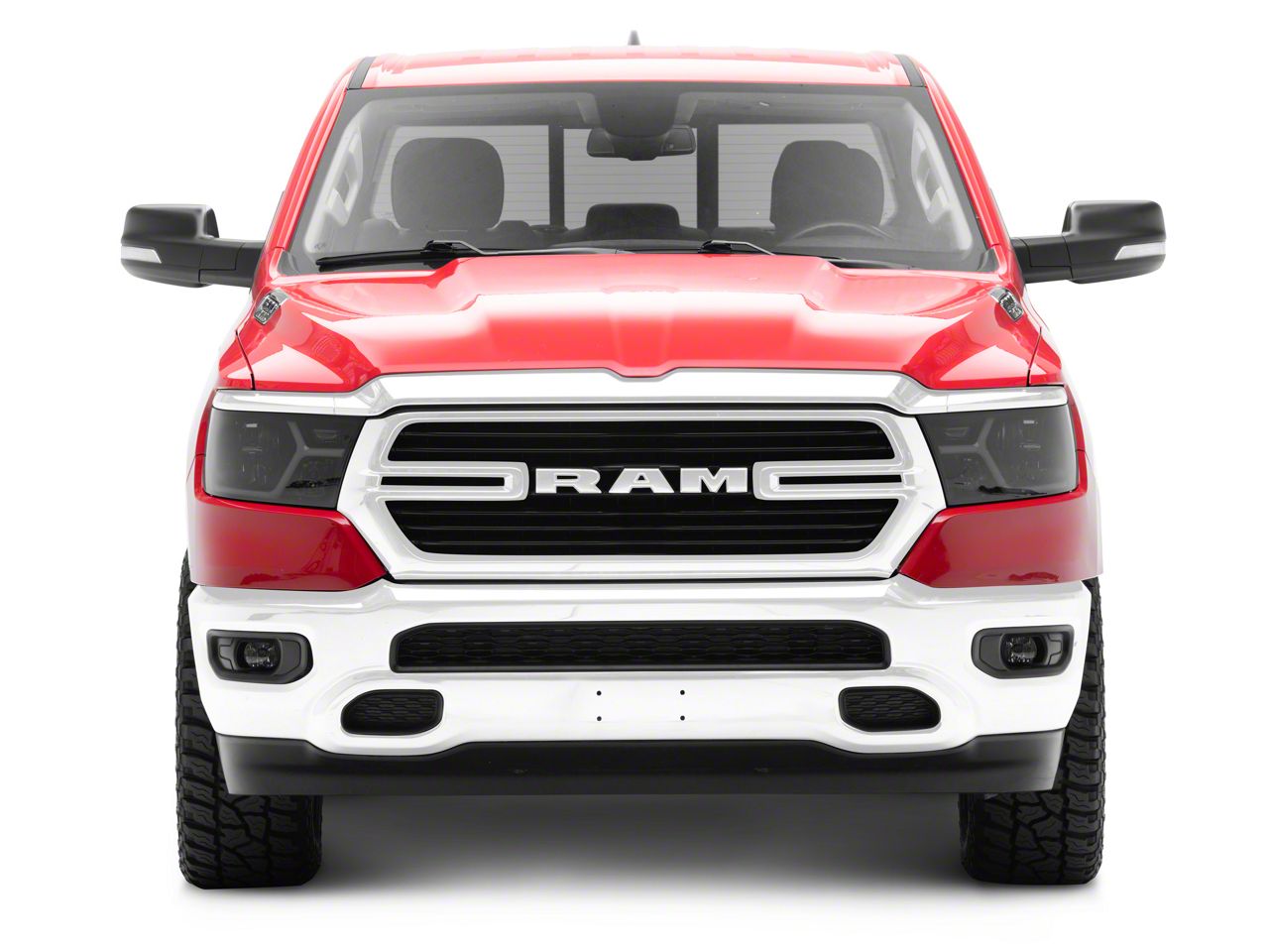 RAM 1500 Animated LED Bar Factory Style Headlights; Matte Black Housing ...