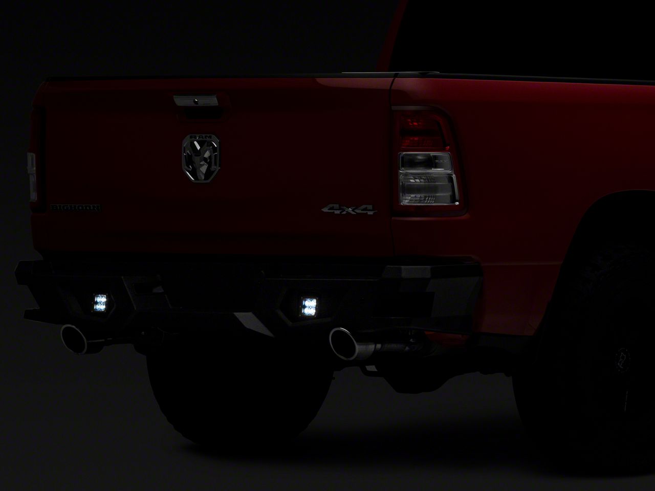 RAM 1500 Armour Rear Bumper; Black (19-23 RAM 1500) - Free Shipping