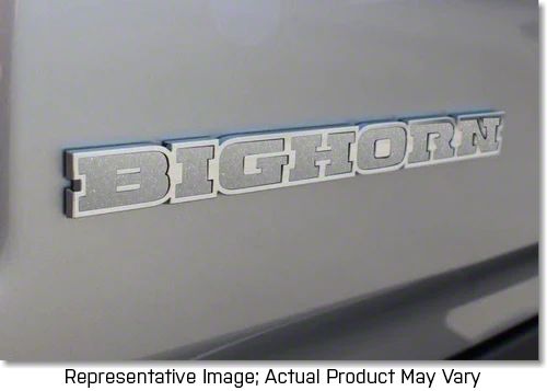 RAM 1500 Big Horn Tailgate Letter Inlay Decals; Flat Black (19-24 RAM ...