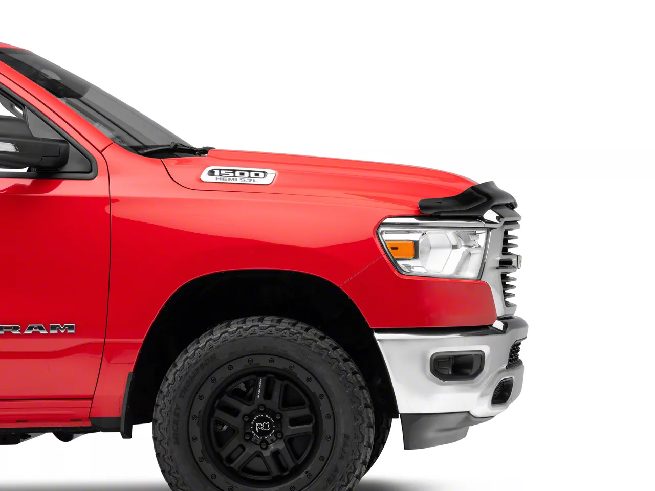 RAM 1500 Bugflector II Hood Shield; Dark Smoke (19-25 RAM 1500 ...