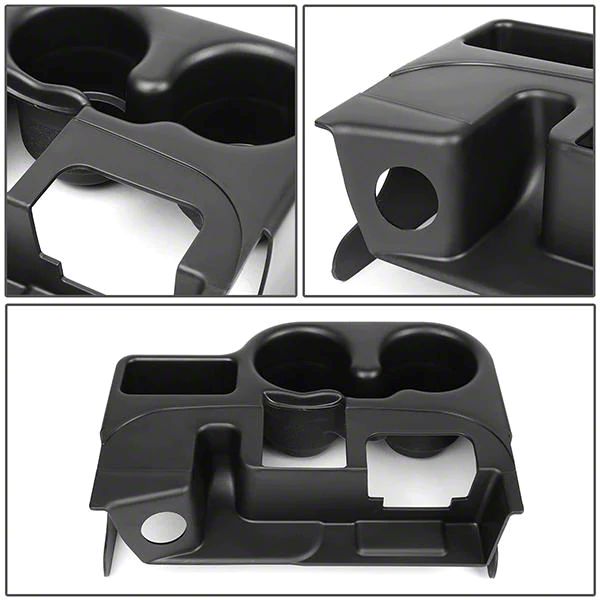 RAM 1500 Center Console Cup Holder; Black (02-12 RAM 1500 w/ Bench Seat ...