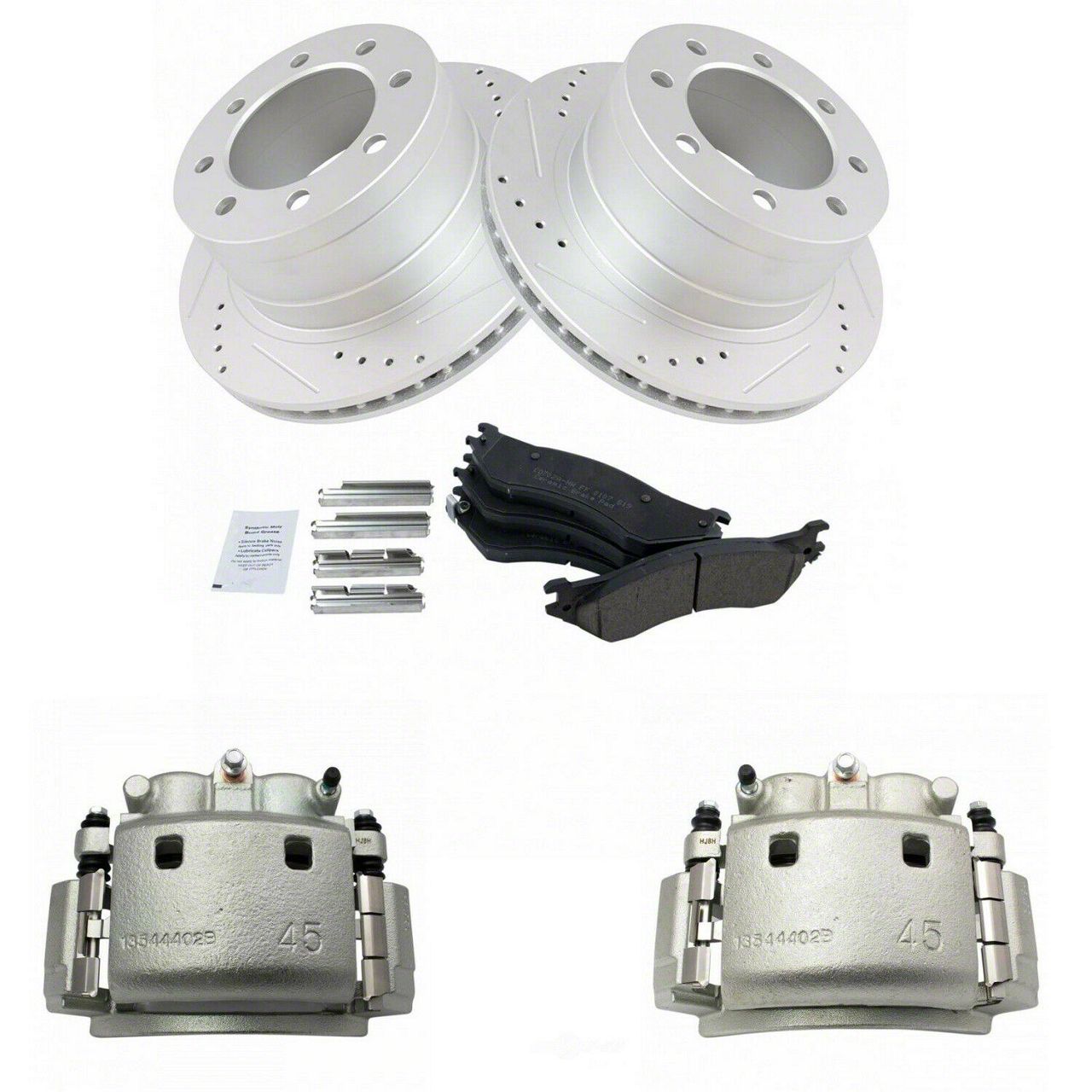 RAM 1500 Ceramic Performance 8-Lug Brake Rotor, Pad and Caliper Kit ...