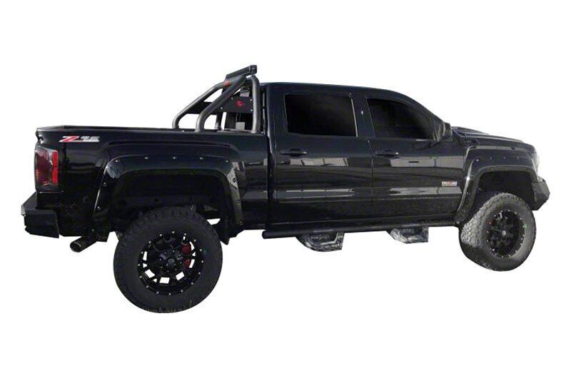 RAM 1500 Classic Roll Bar with 5.30-Inch Black Round Flood LED Lights ...
