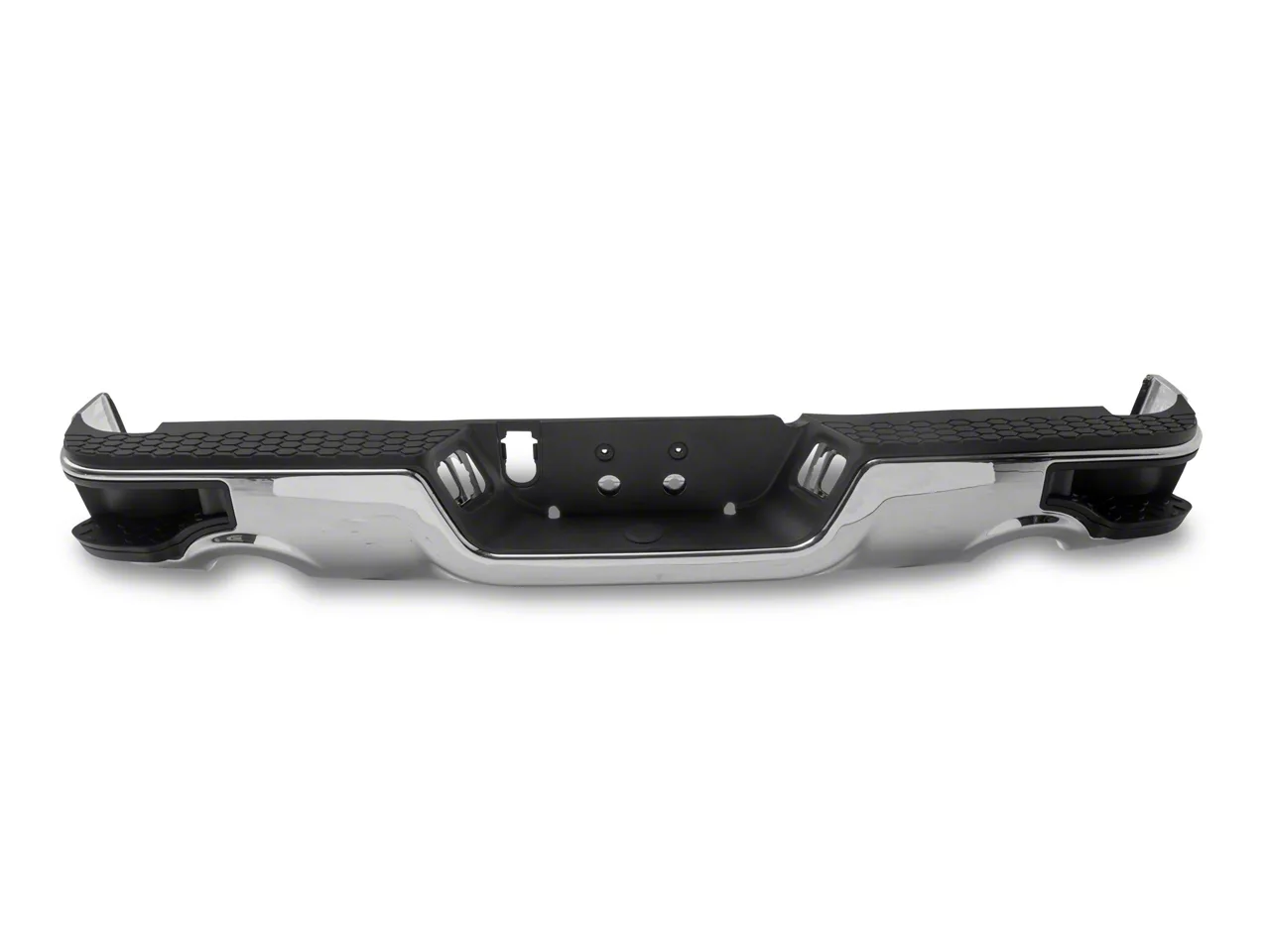 RAM 1500 Corner Step Style Steel Rear Bumper; Not Pre-Drilled for ...