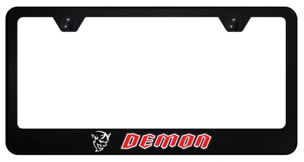 RAM 1500 Demon License Plate Frame (Universal; Some Adaptation May Be ...