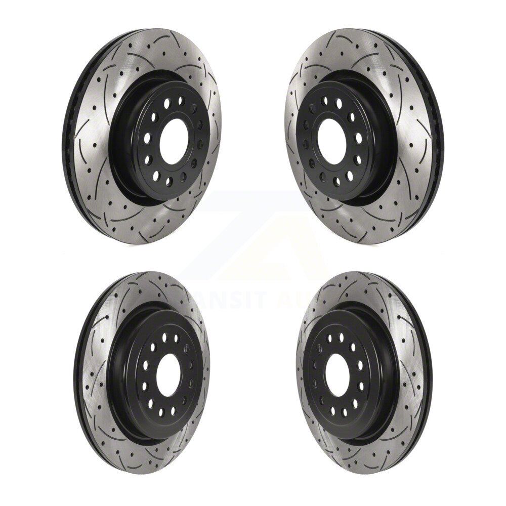 RAM 1500 Drilled and Slotted 6-Lug Rotors; Front and Rear (19-25 RAM ...