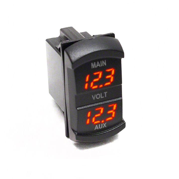 RAM 1500 Dual Volt Meter Rocker Switch (Universal; Some Adaptation May ...