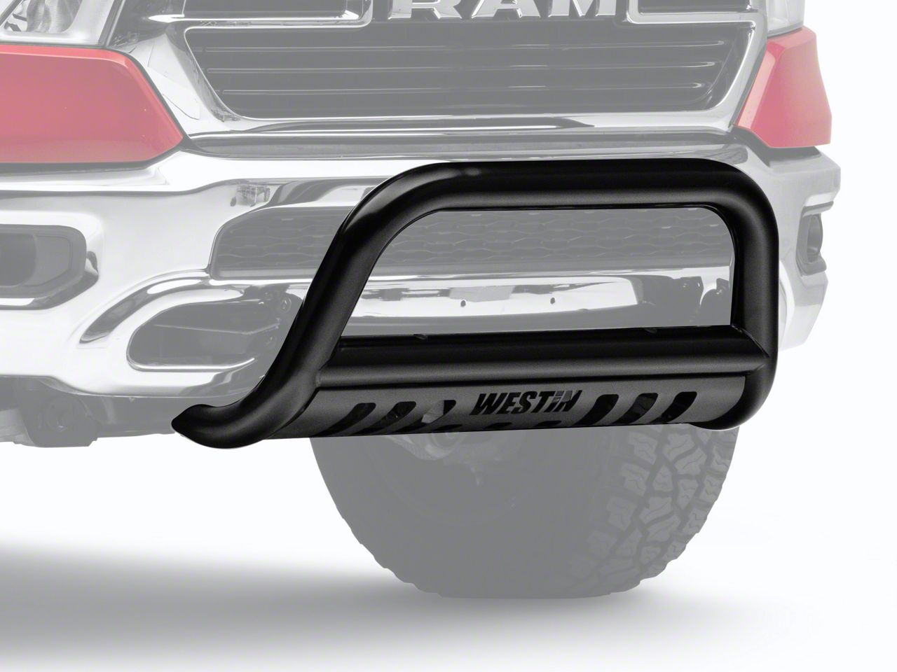RAM 1500 E-Series Bull Bar; Black (19-24 RAM 1500, Excluding Rebel ...