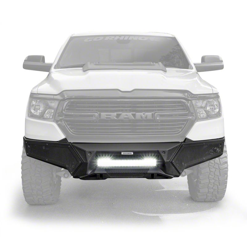 Go Rhino RAM 1500 Element Front Bumper with Power Actuated Hide-Away ...