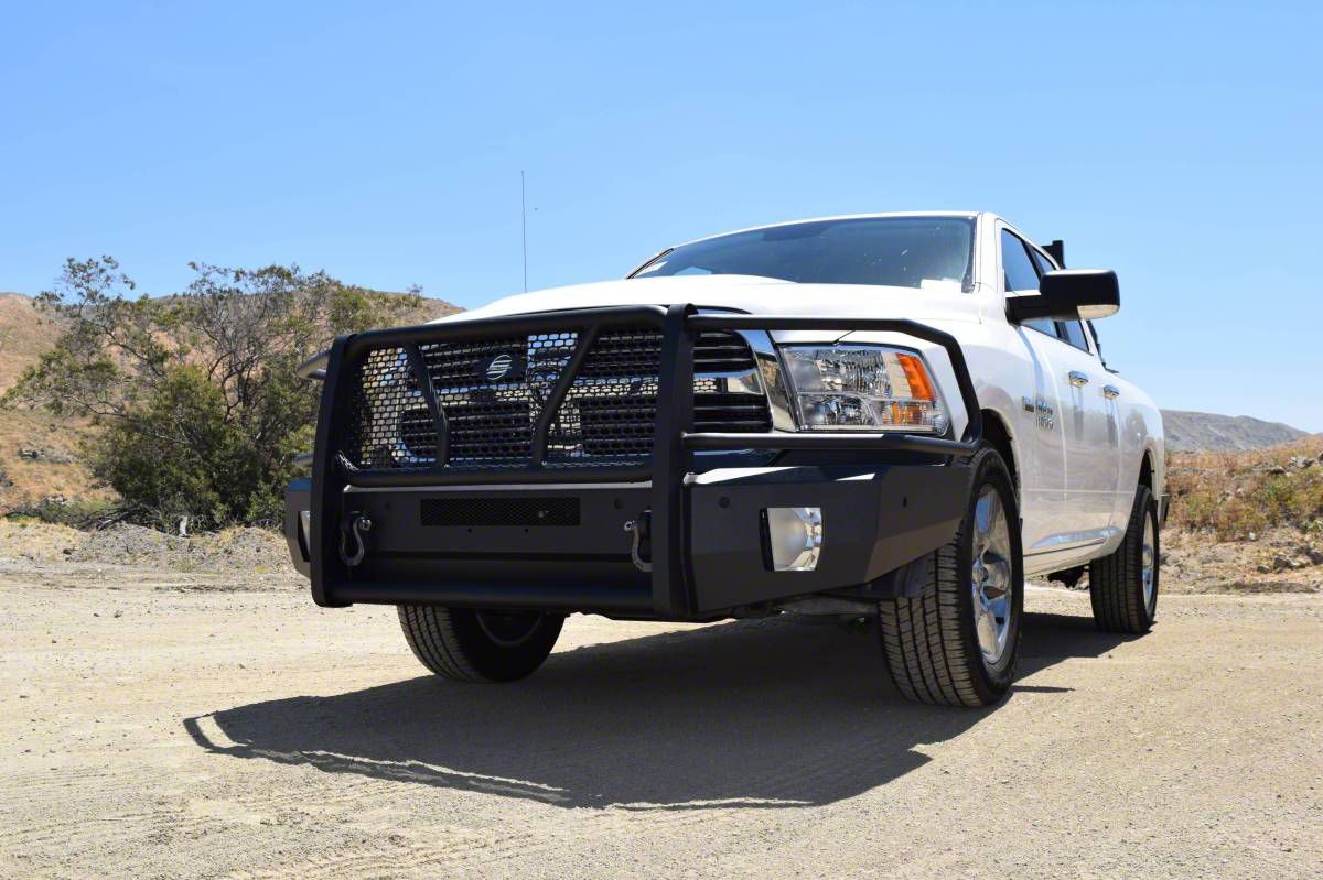 RAM 1500 Elevation Aluminum Front Bumper; Fine Textured Black (13-18 ...