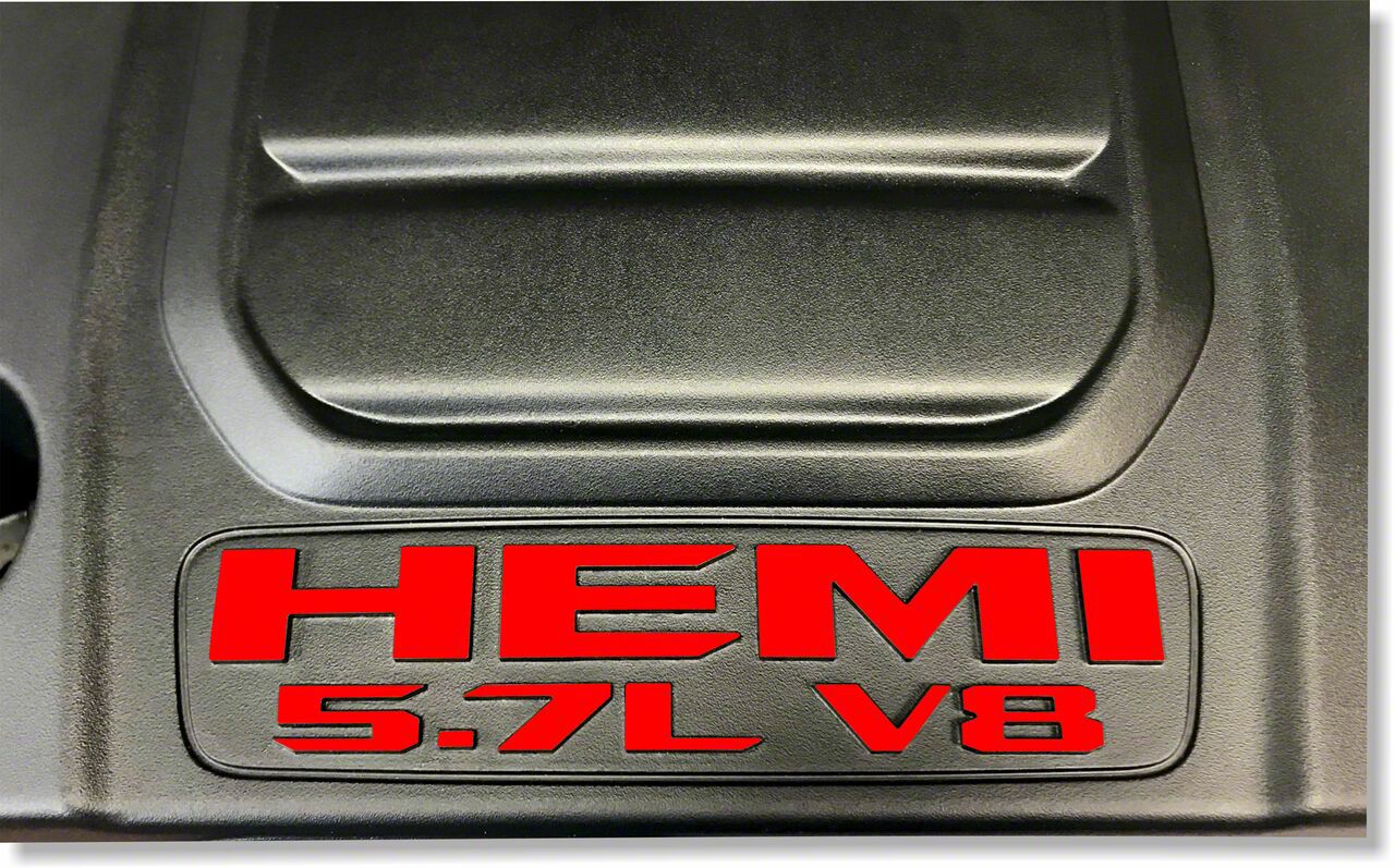 RAM 1500 Engine Cover Decals; Gloss Black (19-23 5.7L RAM 1500) - Free ...