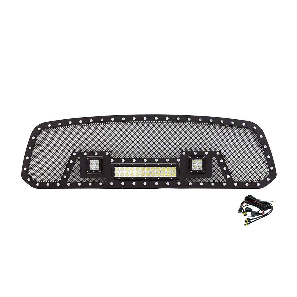 RAM 1500 Evolution Stainless Steel Wire Mesh Upper Grille Insert; Black ...
