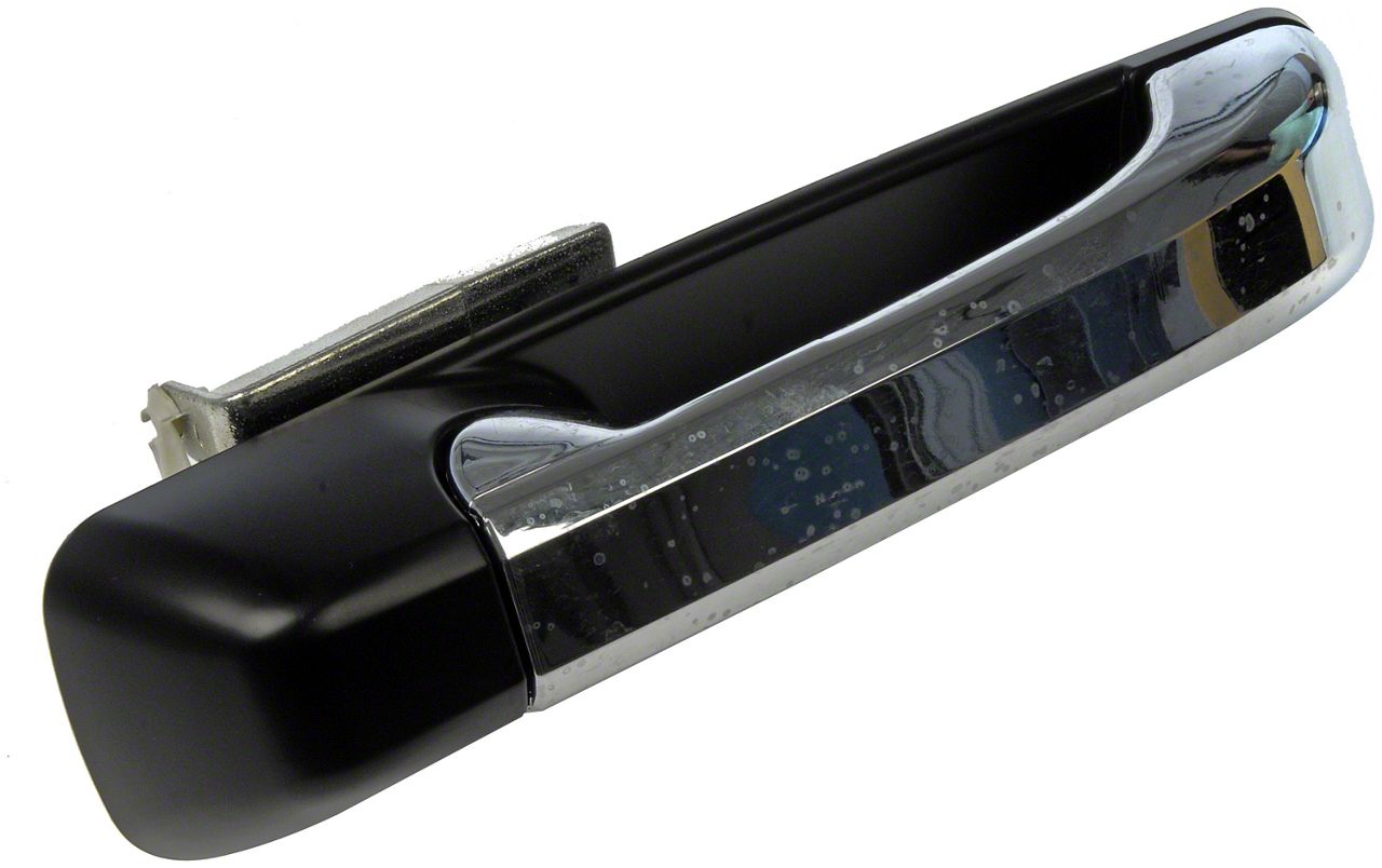 RAM 1500 Exterior Door Handle; Black and Chrome; Rear Passenger Side ...