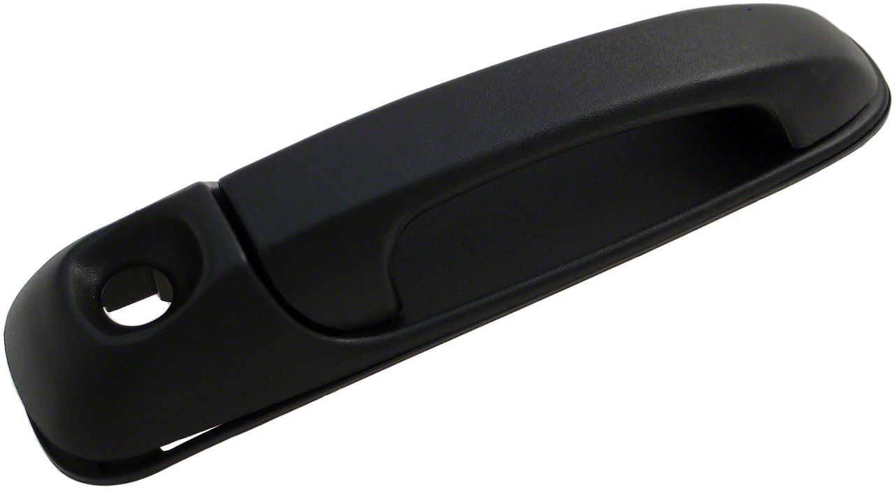 RAM 1500 Exterior Door Handle with Keyhole; Textured Black; Front ...