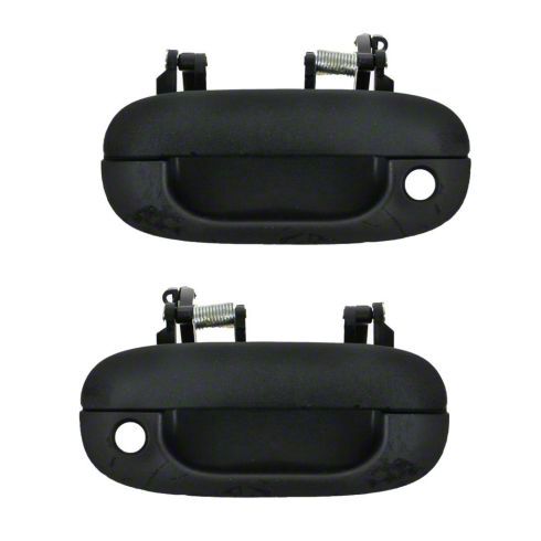 RAM 1500 Exterior Door Handles; Front; Textured Black (94-01 RAM 1500 ...
