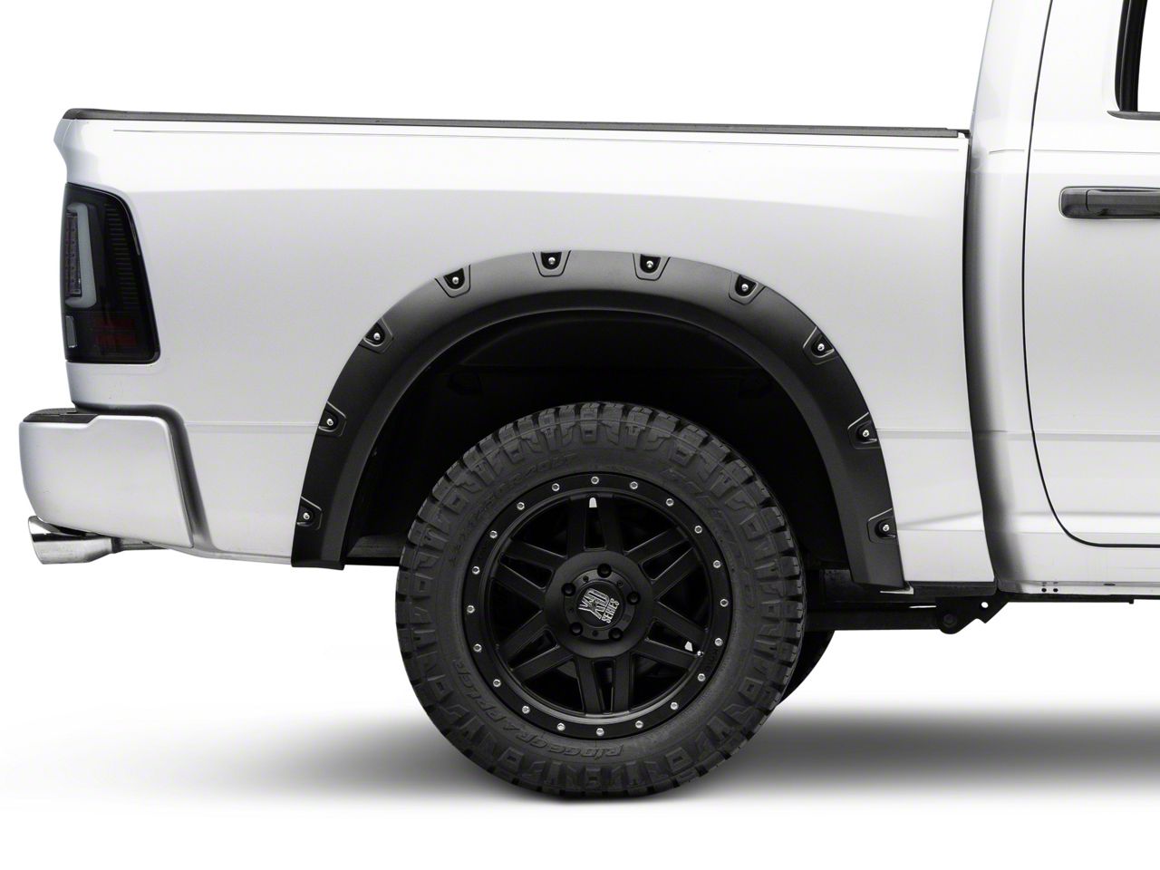 RAM 1500 Fender Flares; Matte Black (09-18 RAM 1500, Excluding R/T & Rebel)