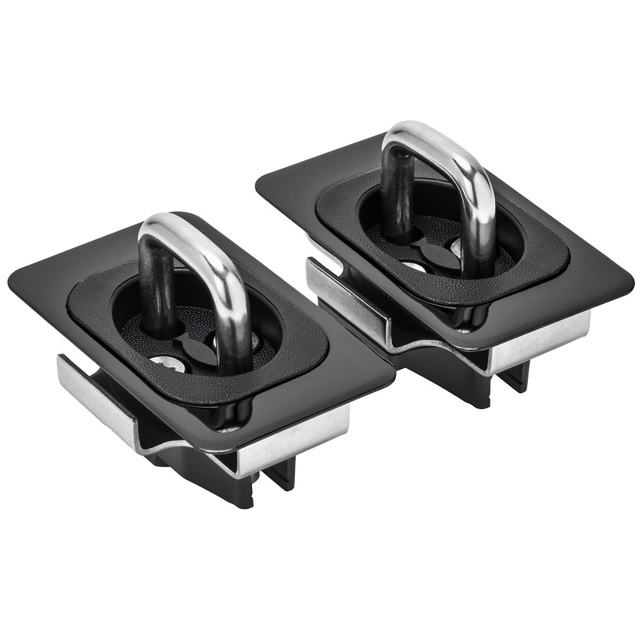 RAM 1500 Flush Fit Retractable Tie Down Anchor; Gunmetal; Set of Six ...