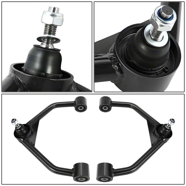RAM 1500 Front Upper Control Arms for 2 to 4-Inch Lift; Black (19-25 ...