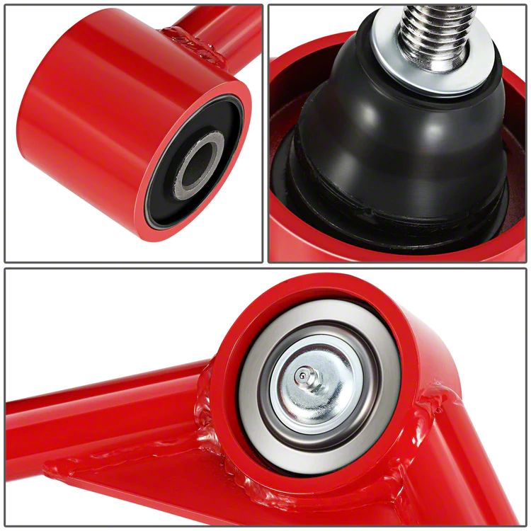 RAM 1500 Front Upper Control Arms for 2 to 4-Inch Lift; Red (19-24 4WD ...