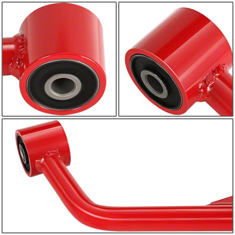 RAM 1500 Front Upper Control Arms for 2 to 4-Inch Lift; Red (19-24 4WD ...