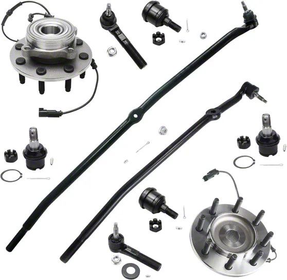 RAM 1500 Front Wheel Hub Assemblies with Ball Joint and Tie Rods (06-08 ...