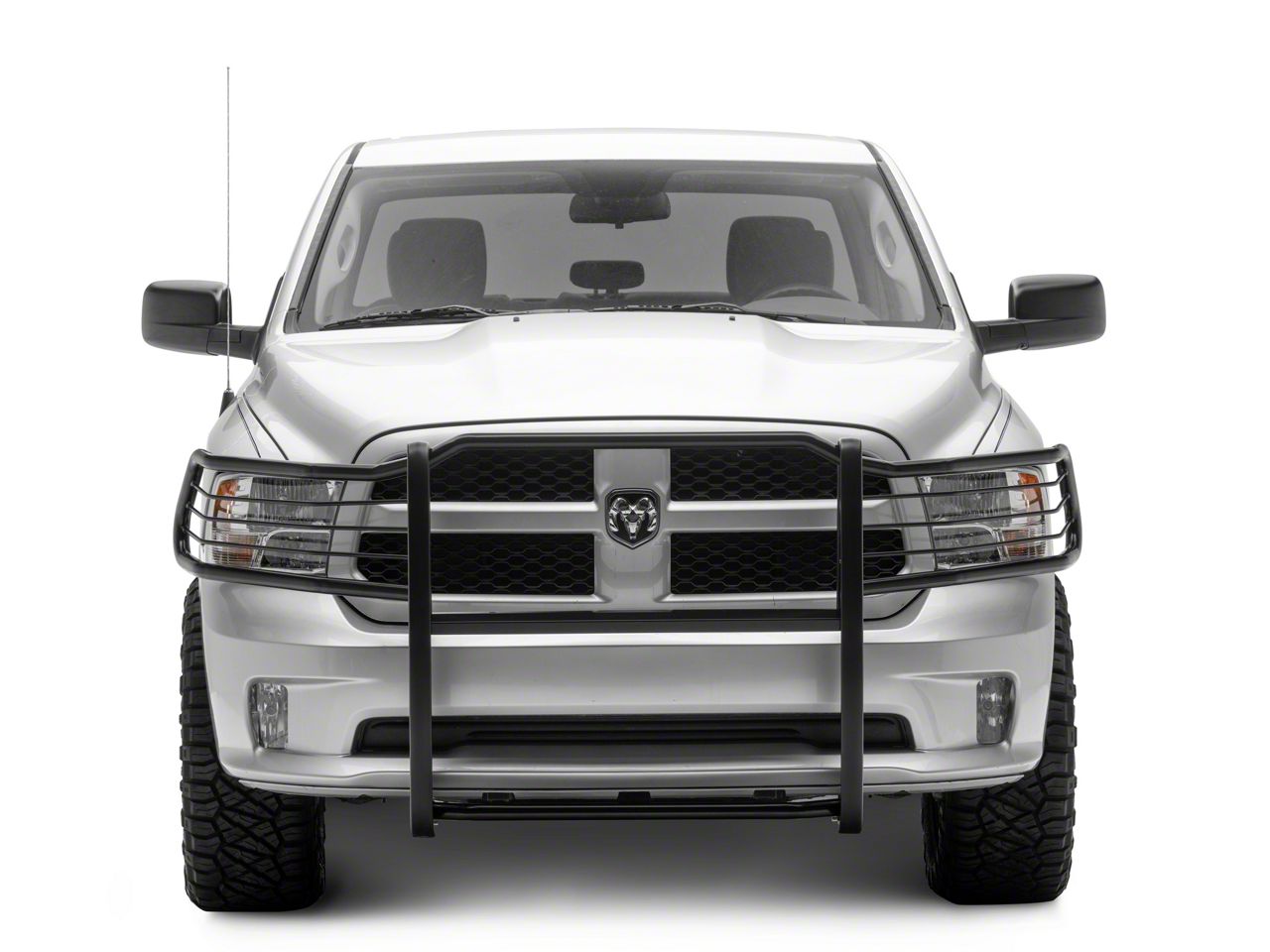 RAM 1500 Grille Guard; Black (09-18 RAM 1500, Excluding Rebel) - Free ...