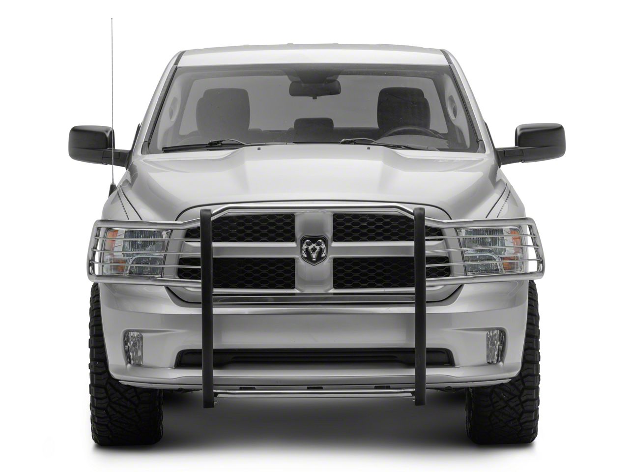 RAM 1500 Grille Guard; Chrome (09-18 RAM 1500, Excluding Rebel) - Free ...