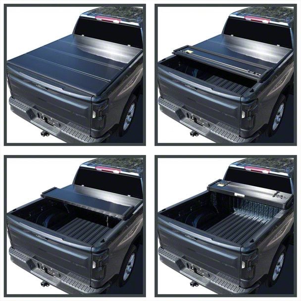 RAM 1500 Hard Quad-Fold Tonneau Cover (02-18 RAM 1500 w/ 6.4-Foot Box ...