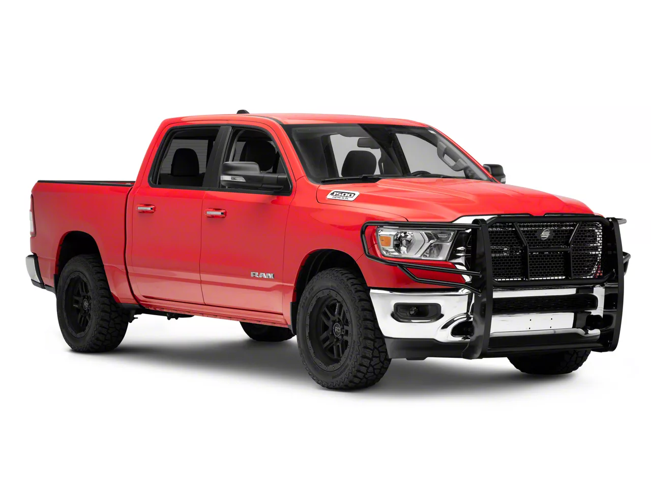 RAM 1500 HD Grille Guard; Black (19-24 RAM 1500, Excluding EcoDiesel ...