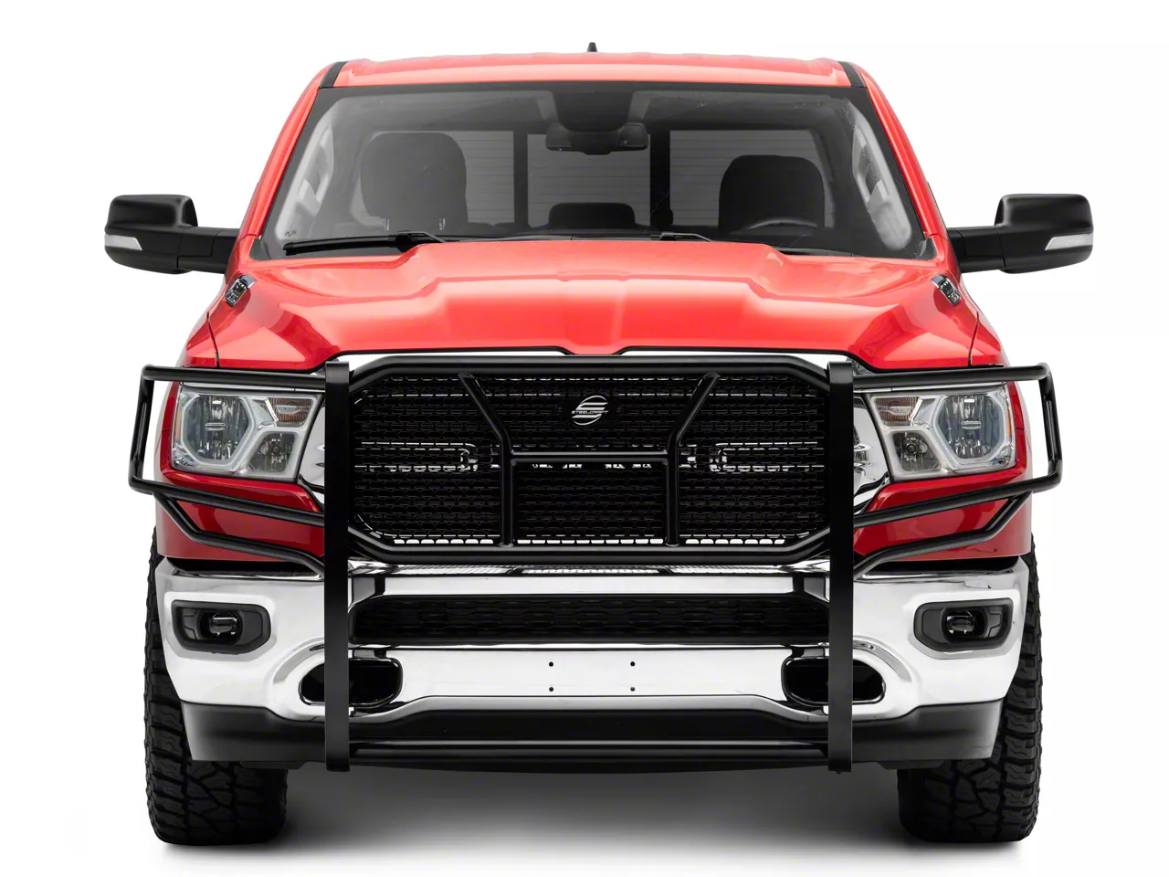 RAM 1500 HD Grille Guard; Black (19-24 RAM 1500, Excluding EcoDiesel ...