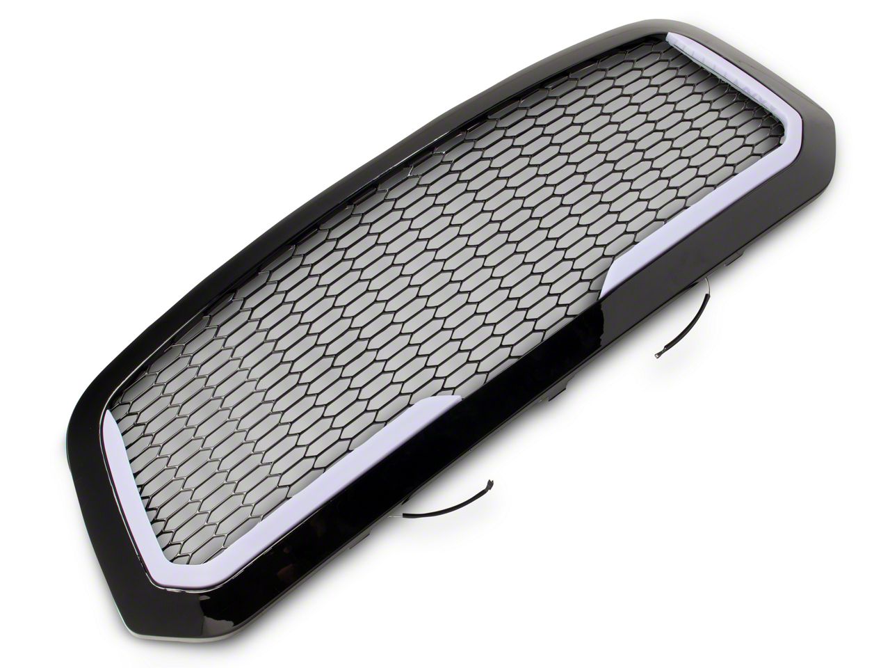 RAM 1500 Honeycomb Mesh Style Upper Replacement Grille with LED DRL ...