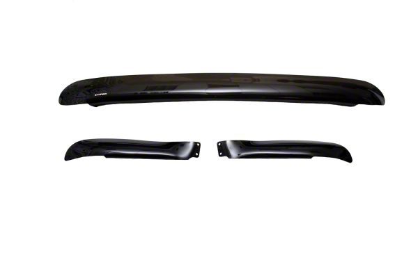 RAM 1500 Hood Deflector; Interceptor Wrap Bug Shield; Smoked; Full ...