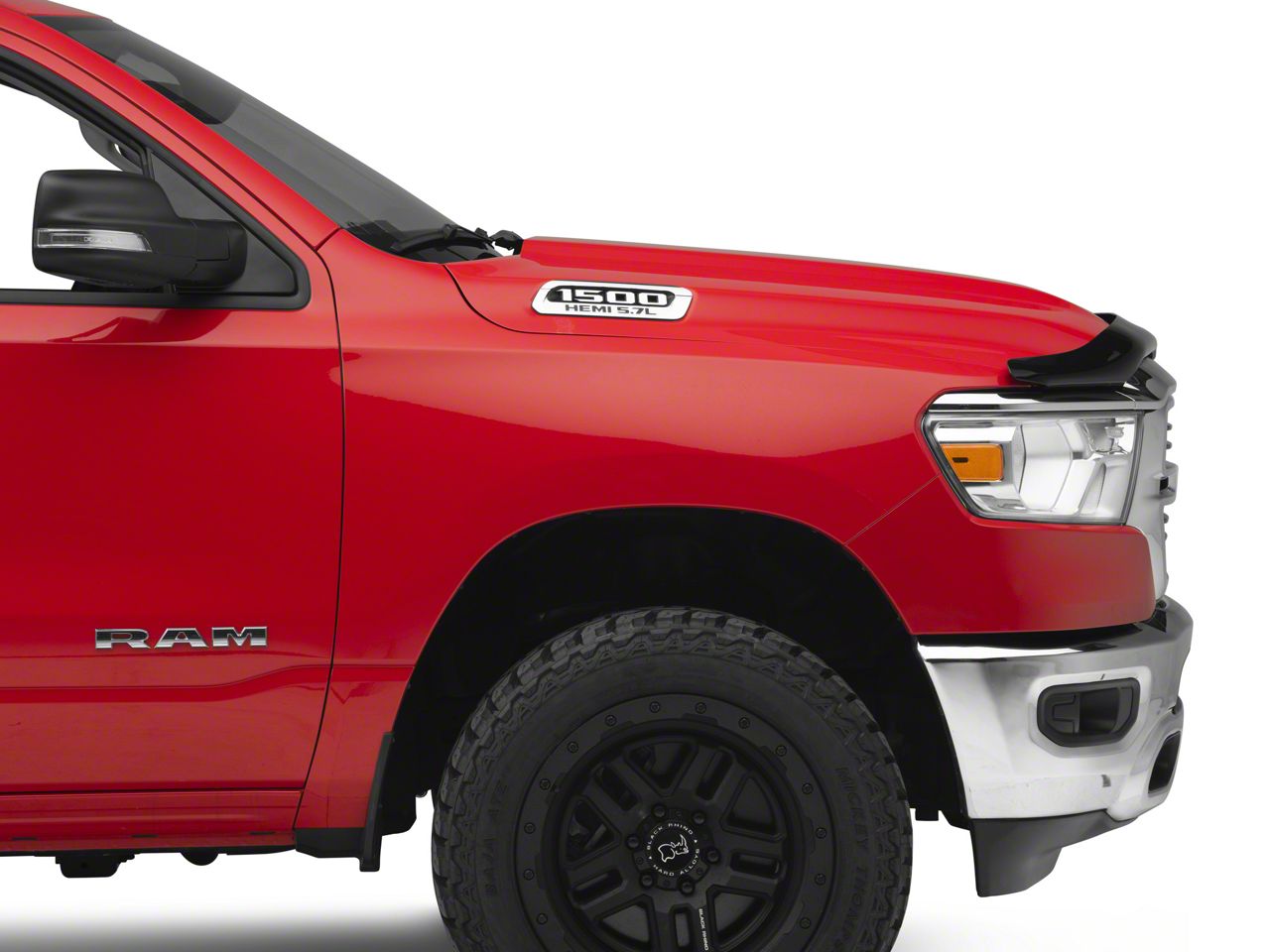 RAM 1500 Hoodflector Hood Shield; Dark Smoke (19-25 RAM 1500, Excluding ...