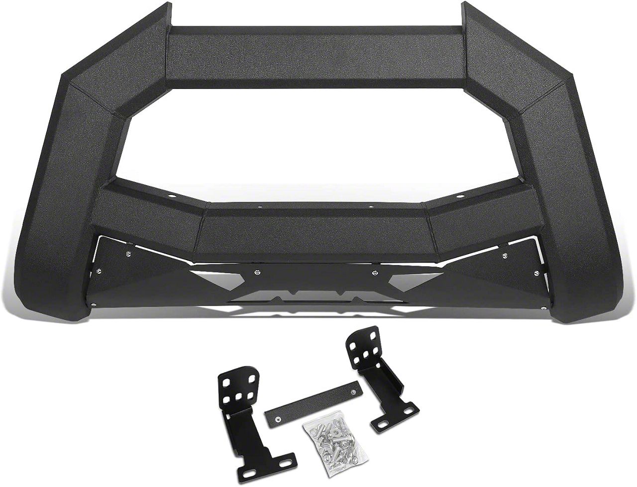 RAM 1500 J2 Square Bull Bar; Black (02-05 RAM 1500; 06-08 RAM 1500 Mega ...