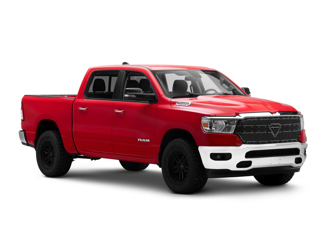 RAM 1500 Laser Cut Sheet Grille Insert; Black (19-24 RAM 1500 Big Horn ...