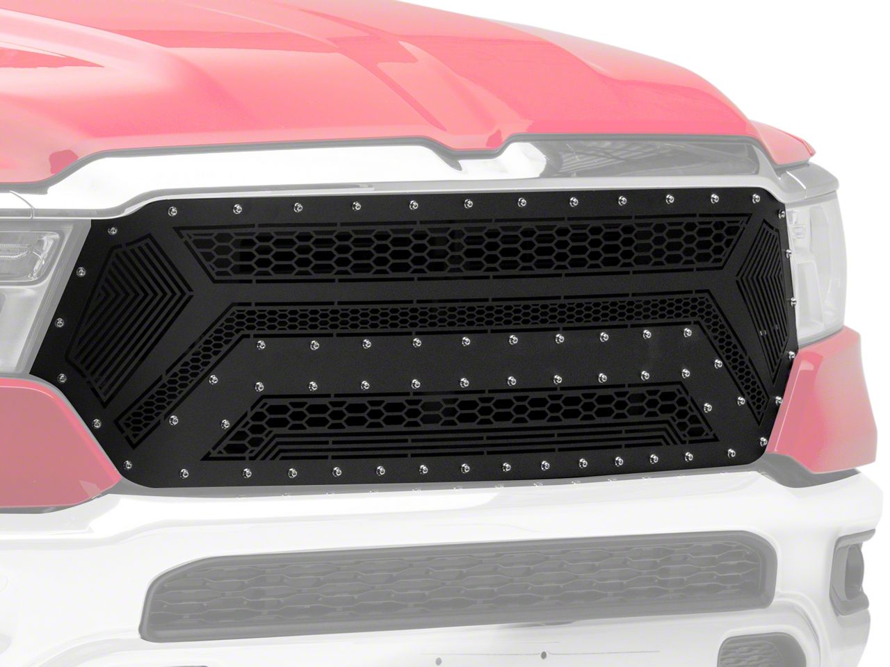 RAM 1500 Laser Cut Sheet Replacement Grille; Black (19-24 RAM 1500 Big ...
