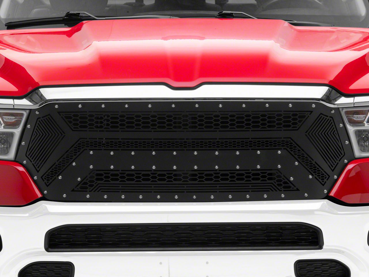 RAM 1500 Laser Cut Sheet Replacement Grille; Black (19-24 RAM 1500 Big ...