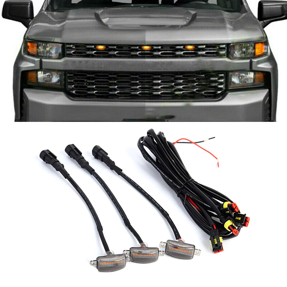 RAM 1500 LED Grille Lights; Amber (02-26 RAM 1500) - Free Shipping