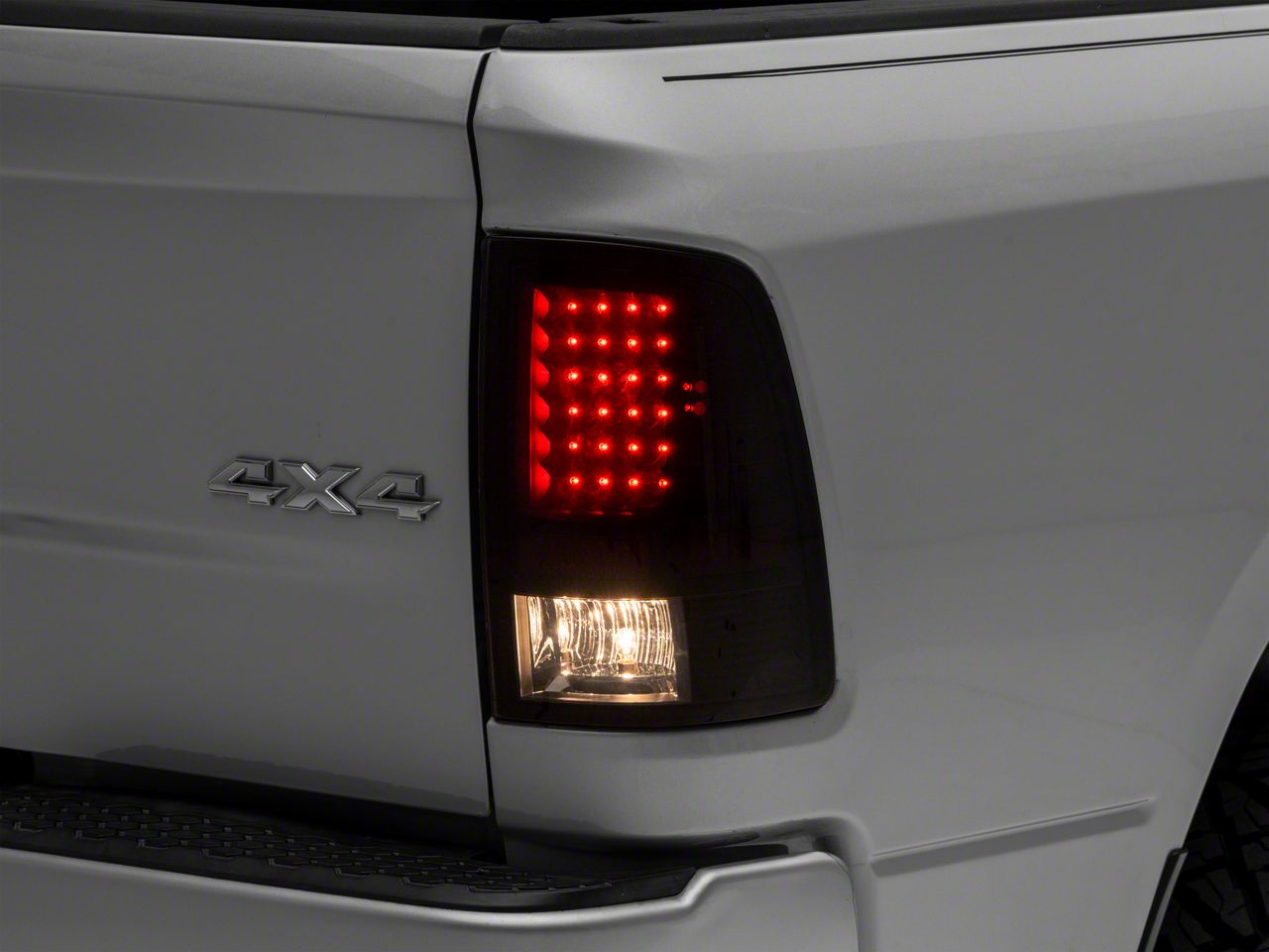 RAM 1500 LED Tail Lights; Black Housing; Smoked Lens (09-18 RAM 1500 w ...