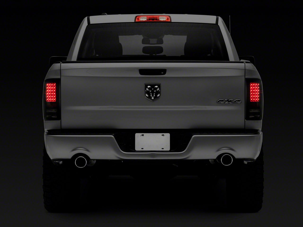 RAM 1500 LED Tail Lights; Black Housing; Smoked Lens (09-18 RAM 1500 w ...
