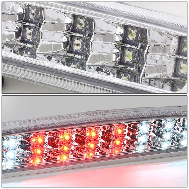 RAM 1500 LED Third Brake Light with Cargo Light; Chrome (09-18 RAM 1500 ...