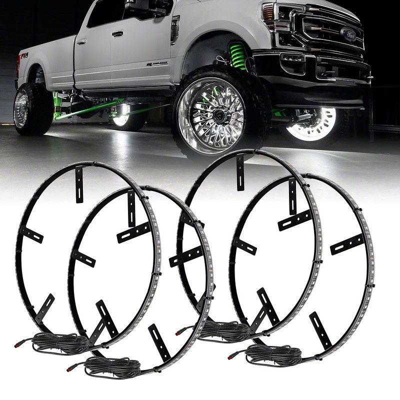 Oracle RAM 1500 White LED Illuminated Wheel Rings 4215-001 (Universal ...