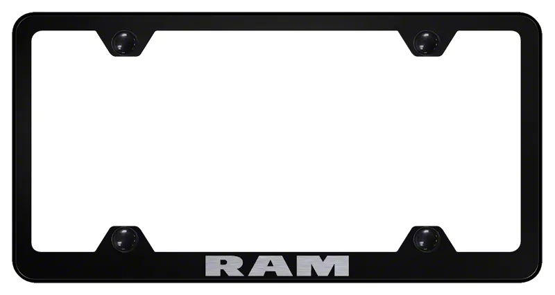 RAM 1500 RAM Laser Etched Wide Body License Plate Frame (Universal ...