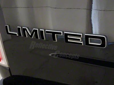 RAM 1500 Limited Tailgate Letter Overlay Decals; Gloss Black (19-24 RAM ...